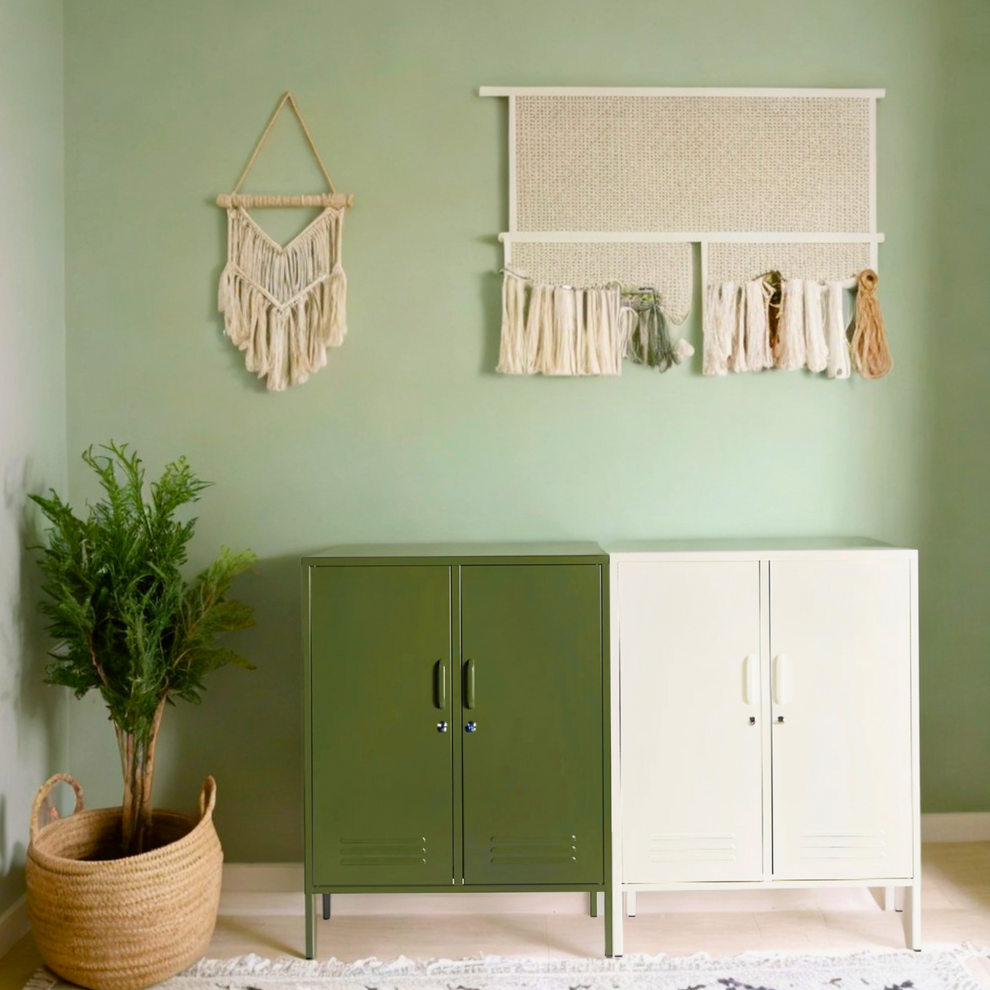 Standard Scoop in Coconut Cream - Modern Steel Locker - Storage Cabinet ...